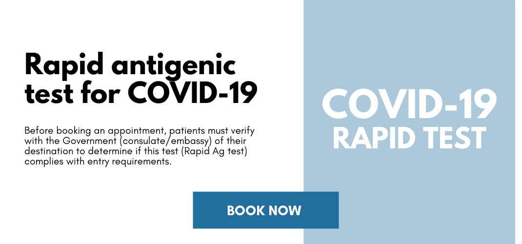 Rapid Antigenic Test For COVID-19 - Book An Appointment now